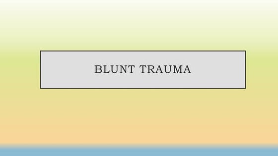 Blunt trauma of eye | PPTX | Death, Injury, or Military Conflict ...