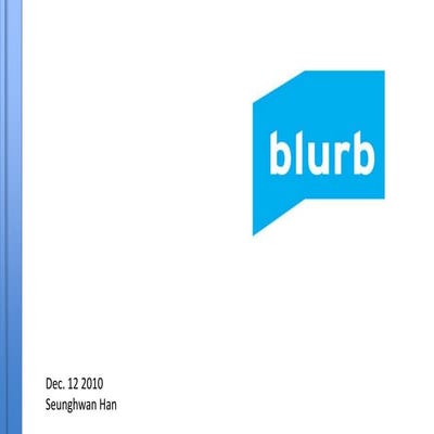 Blurb presentation | PPTX