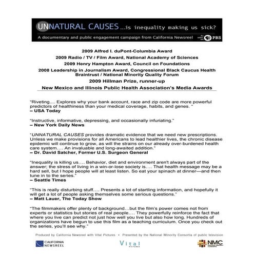 Unnatural causes | DOCX