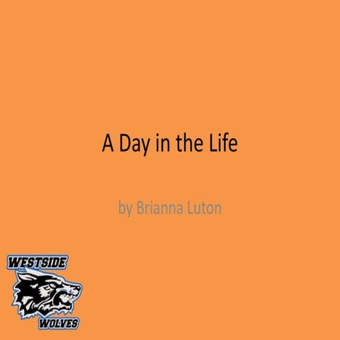 a day in the life project | PPT