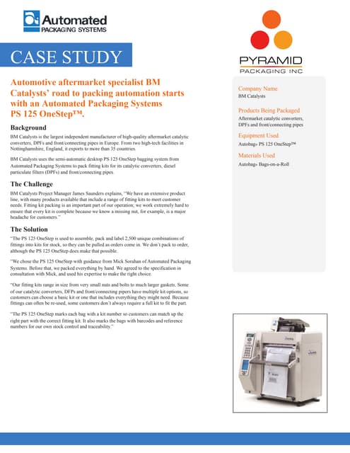 Autobag AB180 One Step Bagger | PDF