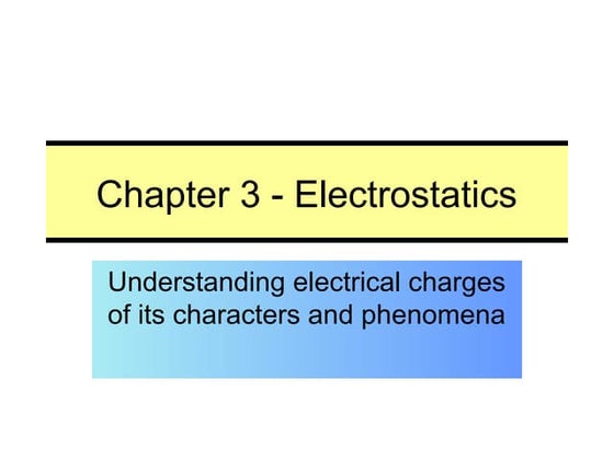 Electrostatics Class 12- Part 1 | PPT