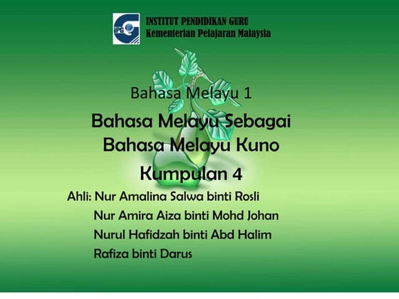 Sejarah perkembangan bahasa melayu | DOCX