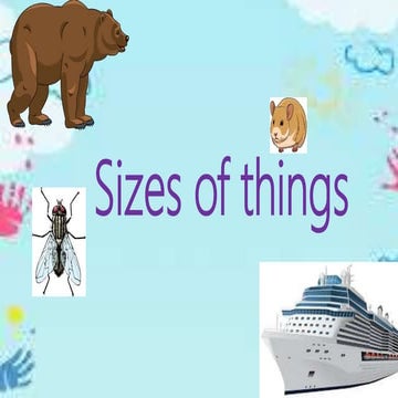 sizes of things | PPT