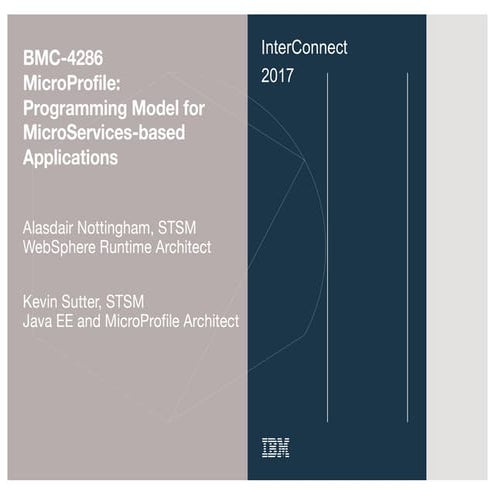 Bmc 4286 Micro Profile A Programming Model For Microservices Based Applications Ppt