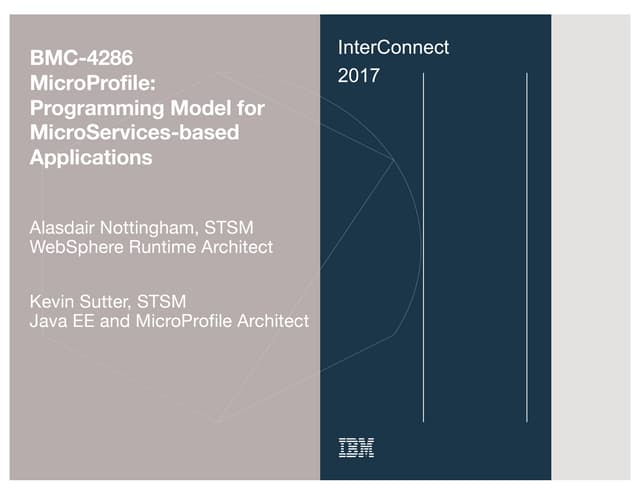 Bmc 4286 Micro Profile A Programming Model For Microservices Based Applications Ppt