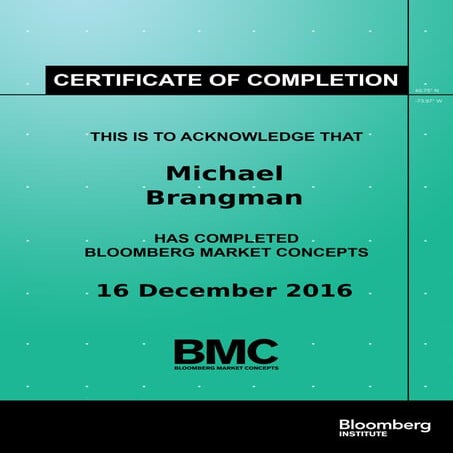 Bmc certificate | PDF
