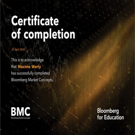 Certification Bloomberg Market Concepts | PDF