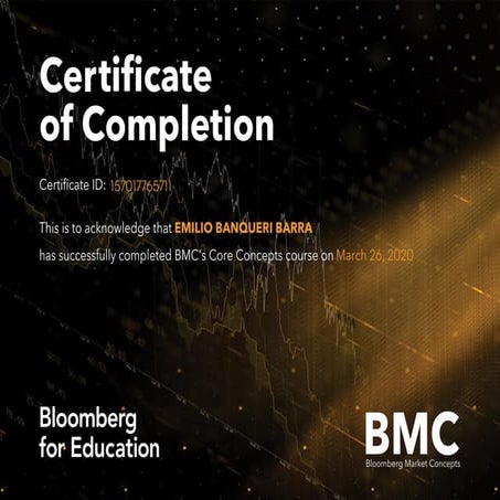 BMC certificate of completion | PDF