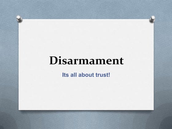 Nuclear Disarmament Original Short | KEY