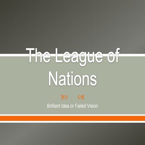The League of Nations | PPT