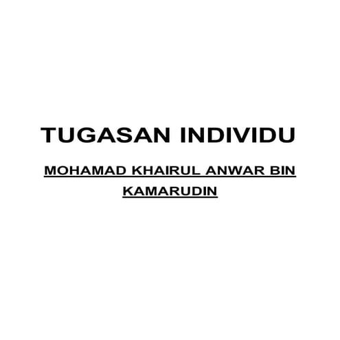 Bm cik umar individu | DOCX