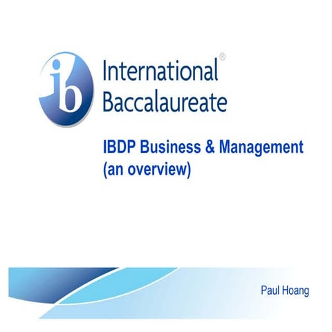 B&M Course Overview | PDF