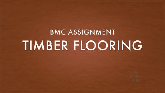 Timber floor | PPT