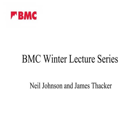BMC Winter Skills Lecture | PPT