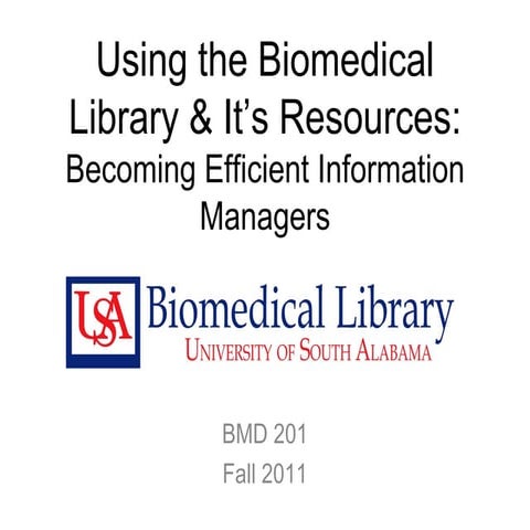 Using the Biomedical Library & Its Resources: Public Health ...