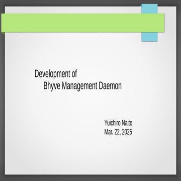 Development of Bhyve Management Daemon on FreeBSD | PDF