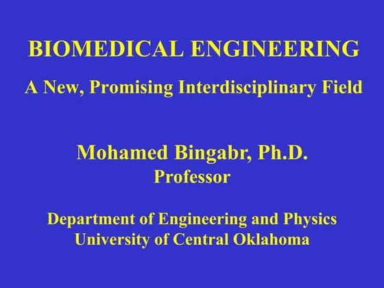 Biomedical Engineering Department in Hospital | PPT | Civil Engineering Industry | Industries