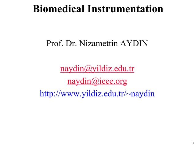 Biomedical instrumentation | PPT