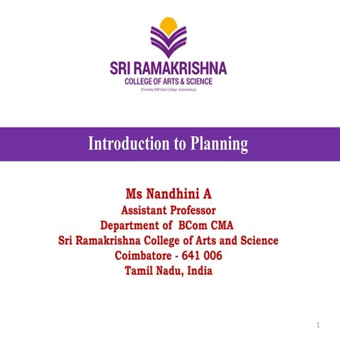 BME_U1_Introduction to Planning in management.pptx