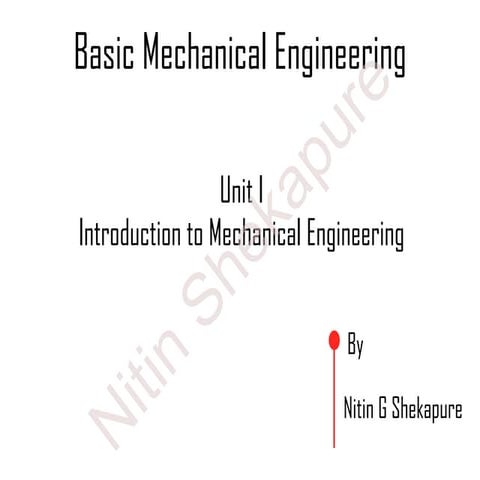 Mechanical Elements | PDF