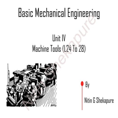 Machine Tools | PDF
