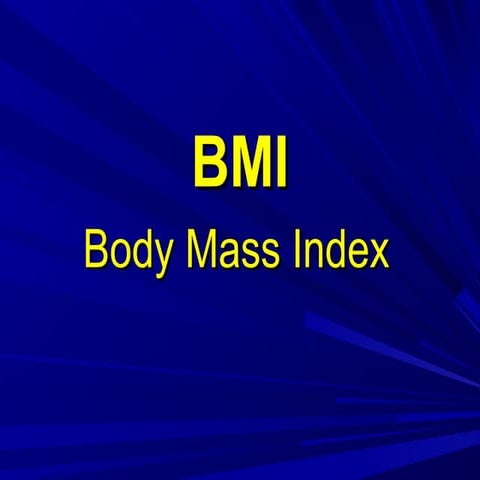 Bmi | PPT