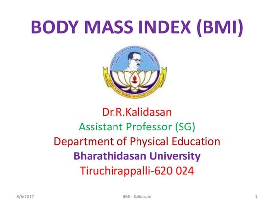 Body Mass Index (BMI). | PPT