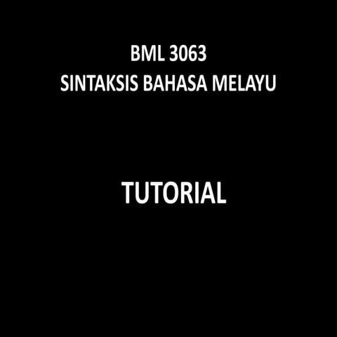 Bml 3063 tutorial | PPT