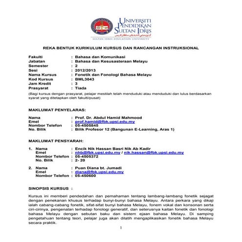 Bml3043 (pjj) 2013.. | PDF