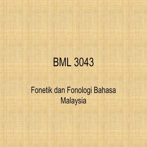Bml 3043 powerpoint | PPT
