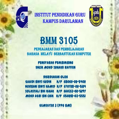 Bmm 3105 | PPT