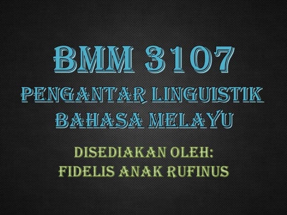 BMMB 1134 KETERAMPILAN BERBAHASA HALANGAN KOMUNIKASI | PPT