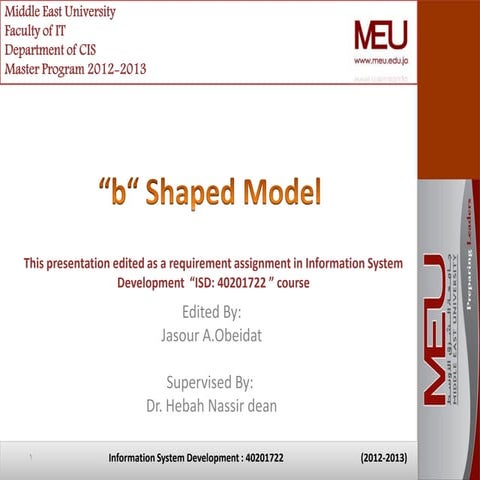 B Shaped model | PPT