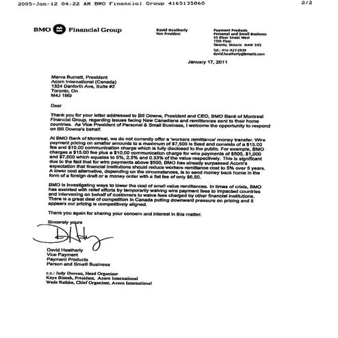 Bmo Financial Response Pdf