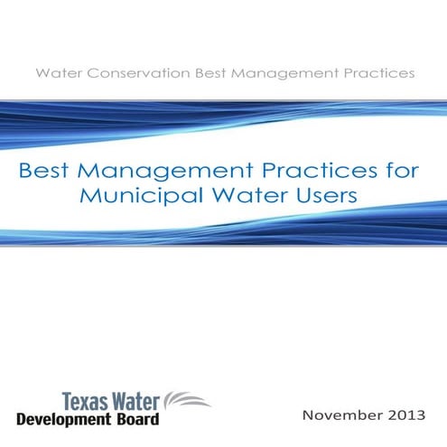 Bmp for municipal water users | PDF