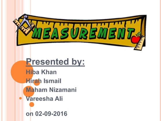 Measurement | PPT