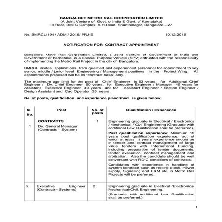 Bmrc notification301215 | PDF