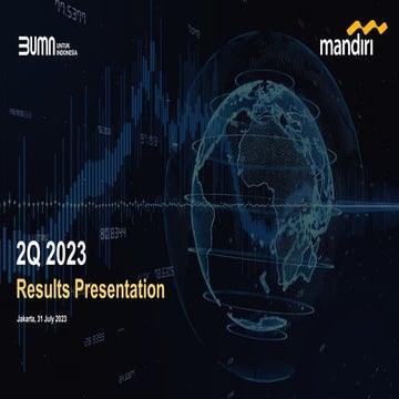 BMRI 2023 Q2 Presentation bank Mandiri Indonesia | PDF