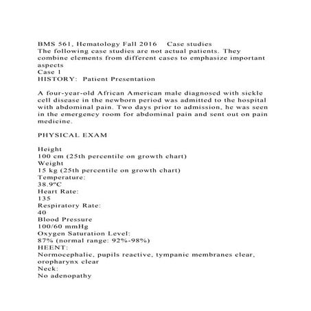 BMS 561, Hematology Fall 2016 Case studiesThe following case .docx