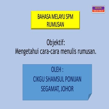 BM SPM RUMUSAN | PPTX