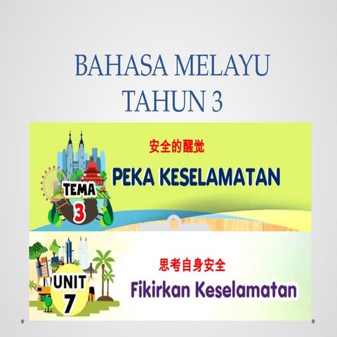 bahasa melayu unit ketujuh untuk tahun tiga | PPT