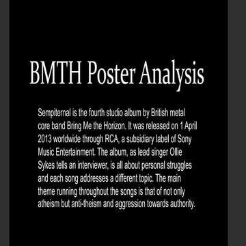 Bmth poster analysis | PPTX