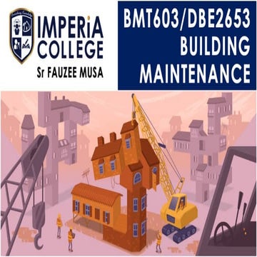 Building Maintenance | PDF