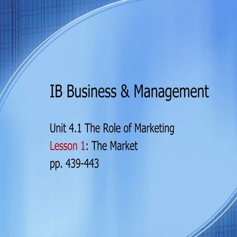 Bm Unit 4.1 Role Of Marketing | PPTX