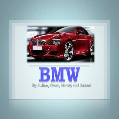 Business presentation on Bmw | PPTX