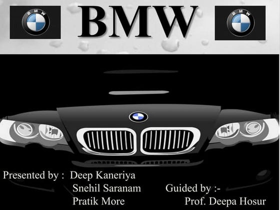 Bmw slides powerpoint presentation | PPTX | Automotive Industry ...