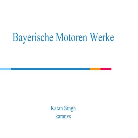 Bmw | PPT | Free Download