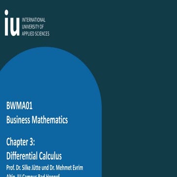Differential Calculus Pptx