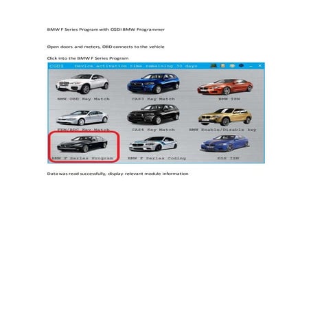 Bmw f series program with cgdi bmw programmer - obd2shop.co.uk